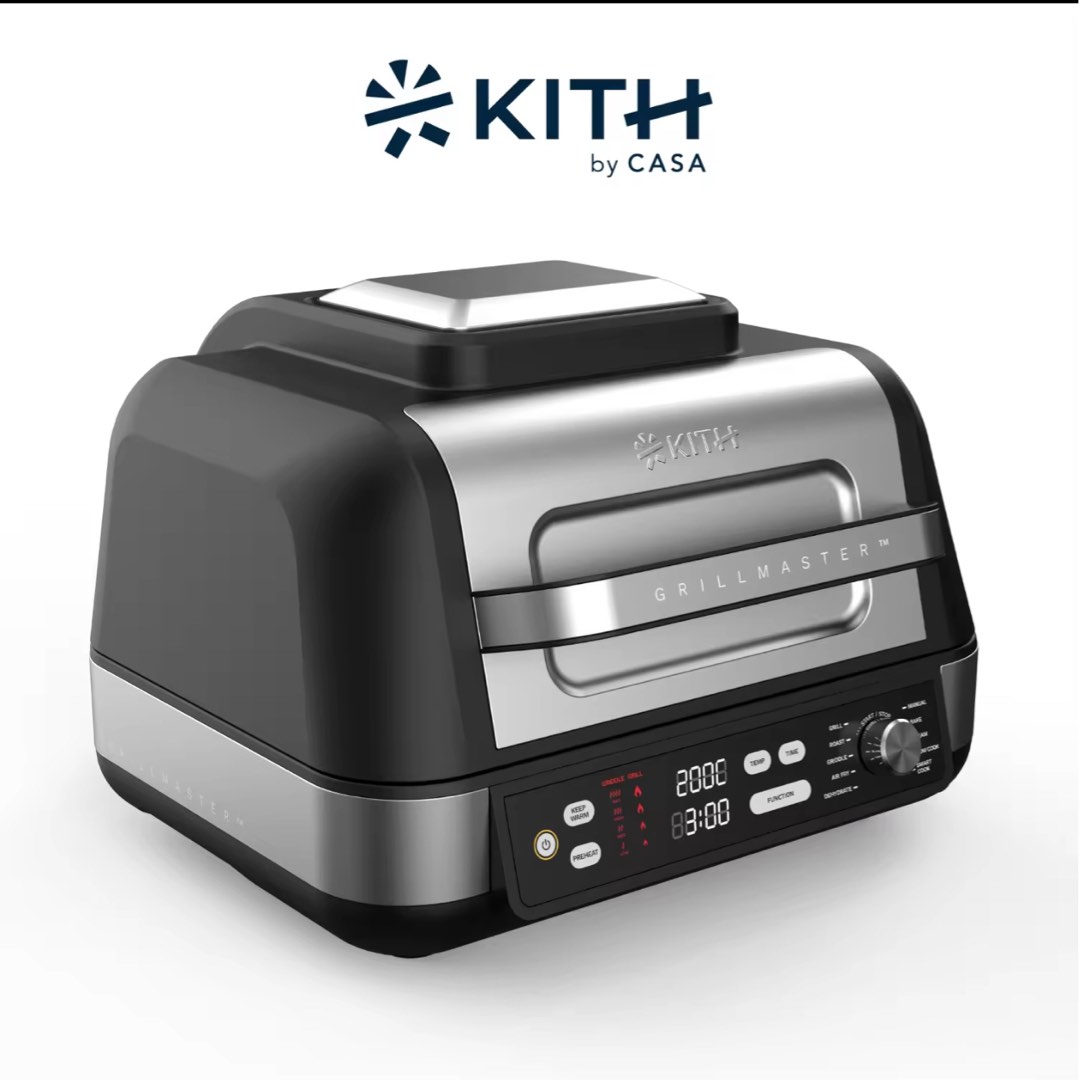 KITH GrillMaster™ Grill with Air Fryer & Steam | Electric Indoor ...