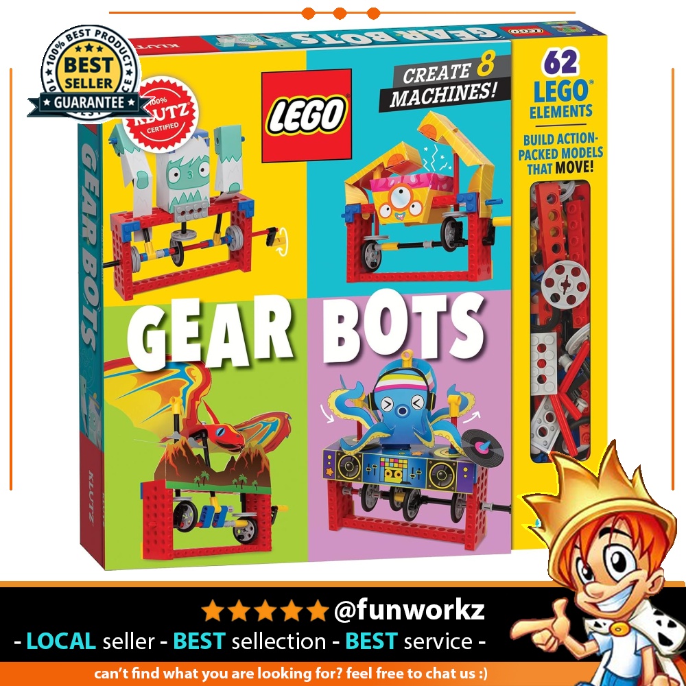 Klutz Lego Gear Bots Science/STEM Activity Kit, Hobbies & Toys, Toys ...