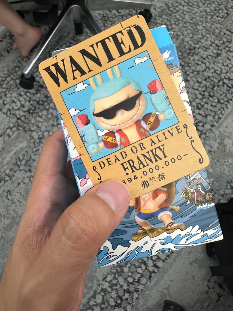 WTS The monster Labubu x One piece (Franky), Hobbies & Toys, Toys ...