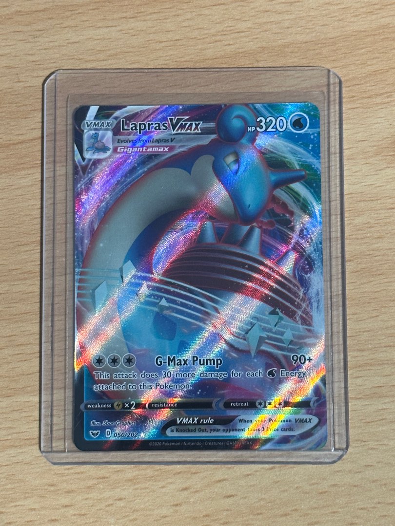 Lapras VMAX 050/202 Pokémon Sword & Shield, Hobbies & Toys, Toys & Games on Carousell