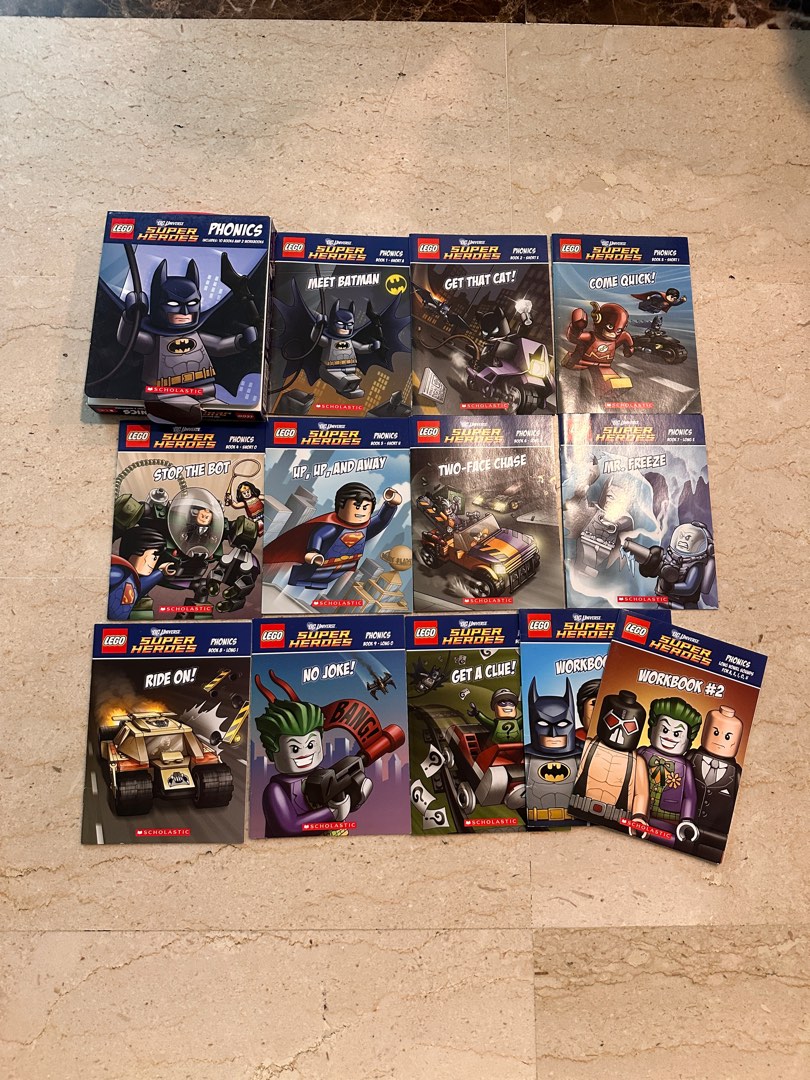 Lego DC Superhero Phonics Set of 12 books, Hobbies & Toys, Books ...