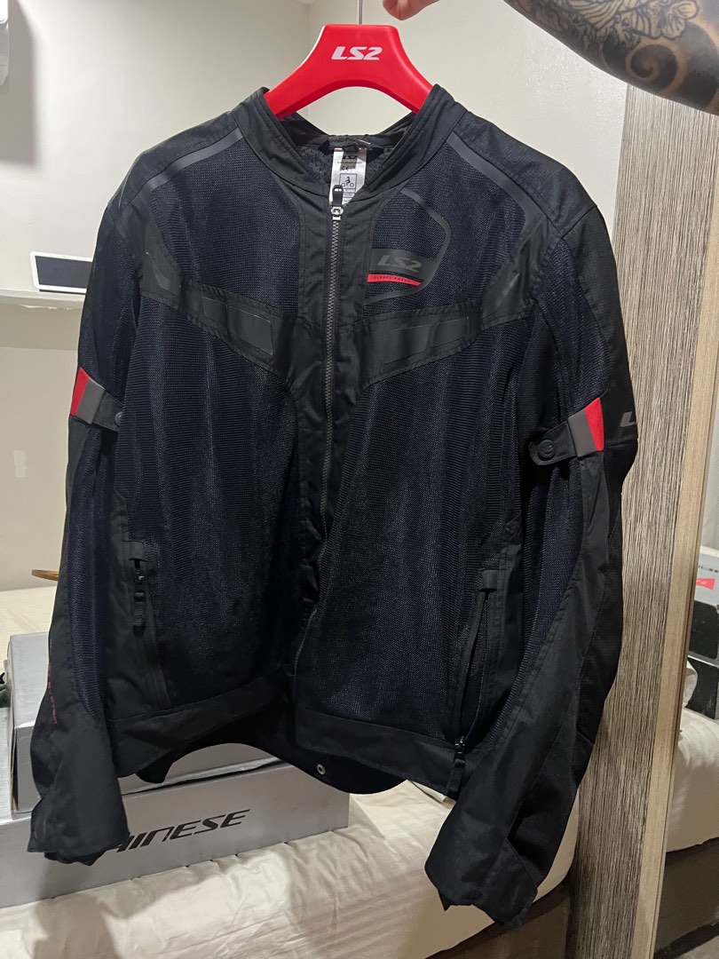 LS2 Padded Mesh Motorcycle Riding Jacket 5X, Men's Fashion, Coats ...