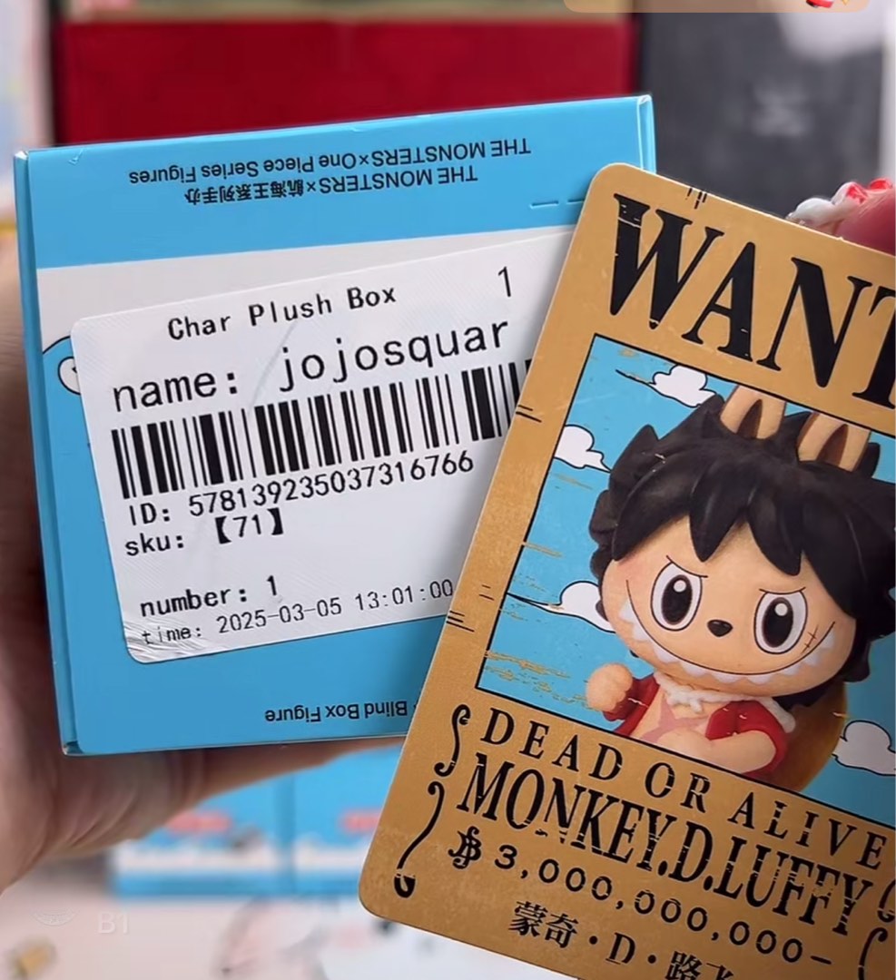 LUFFY LABUBU, Hobbies & Toys, Toys & Games on Carousell