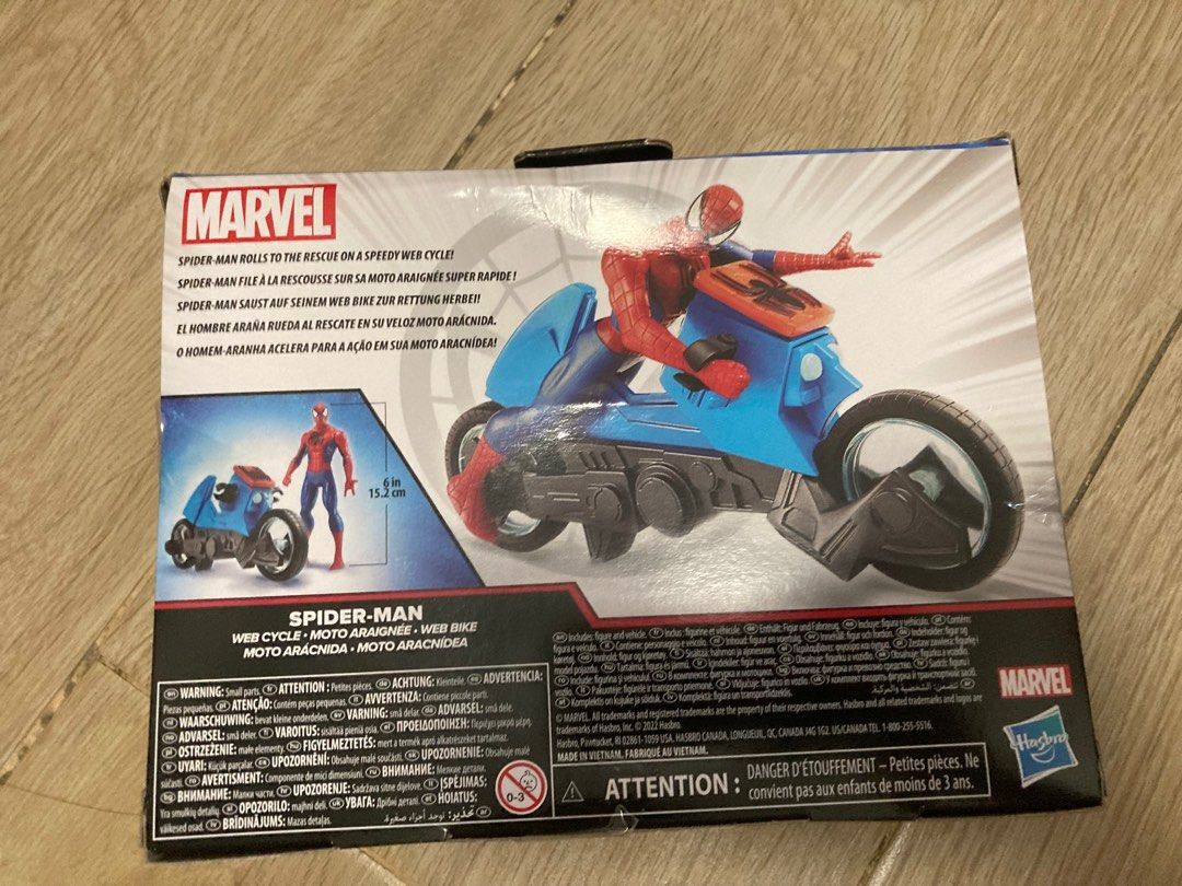 全新Marvel Spider-man Web Cycle 5.75-inch Figure Moto 蜘蛛俠 電單車 孩子寶 hasbro ...