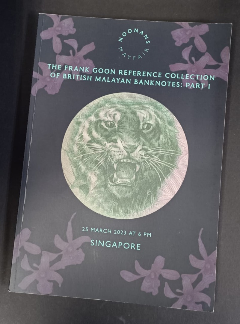 Mazuma *BA053 The Frank Goon Reference Collection Of British Malayan ...