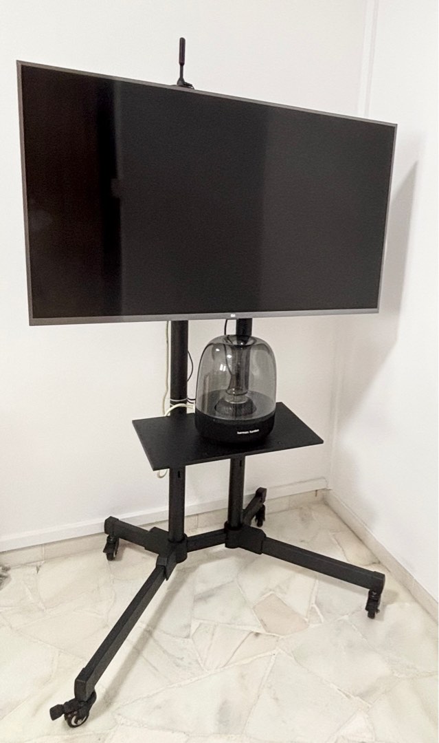 Movable TV stand with wheels, TV & Home Appliances, TV & Entertainment ...