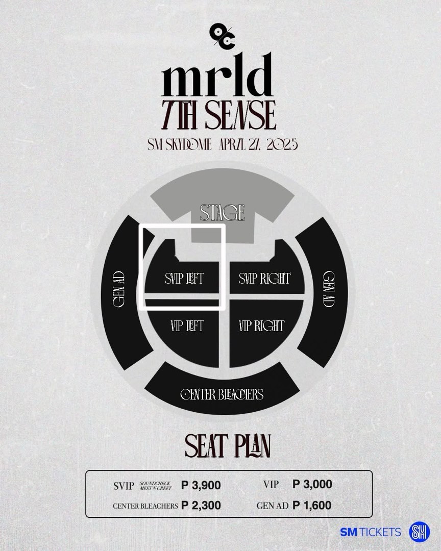 MRLD 7TH SENSE SOLO CONCERT TICKET (SVIP), Tickets & Vouchers, Event ...