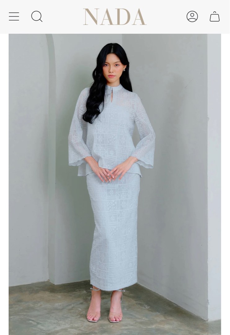 Nada Identity Nour Kurung in Dawn Blue, Women's Fashion, Muslimah Fashion, Baju Kurung & sets on ...