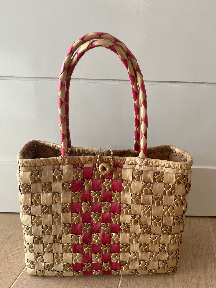 Native weaved basket bag, Women's Fashion, Bags & Wallets, Tote Bags on ...