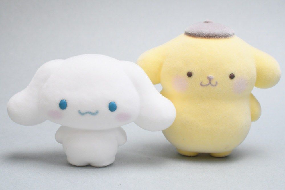 new sanrio flocked doll kuromi cinnamoroll my melody hello kitty ...