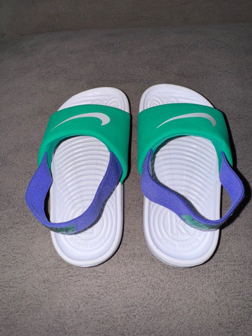 Nike Kawa Baby & Toddler Slides - Stadium Green/Persian Violet SIZE 7C ...