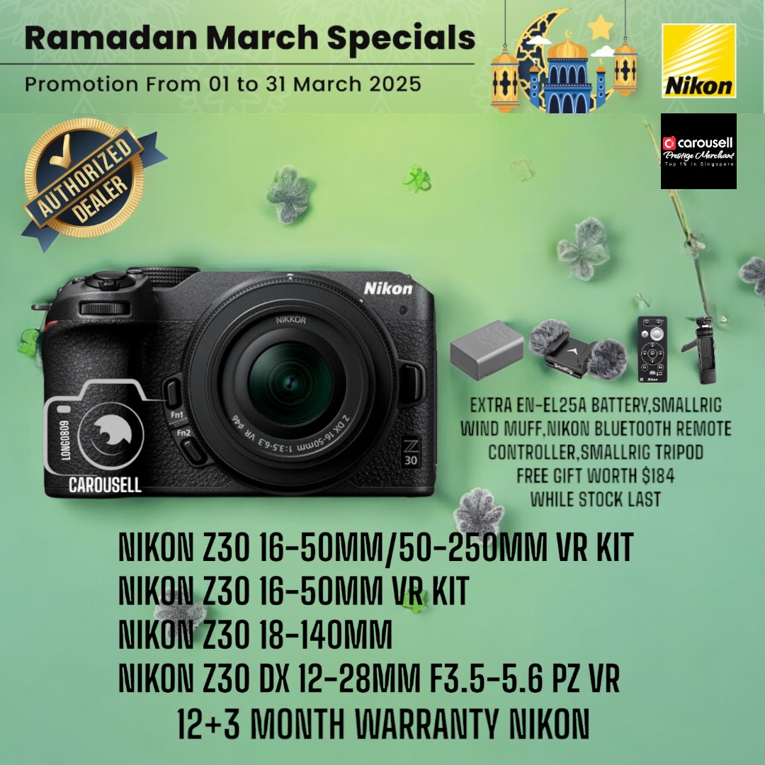 NIKON Z30/Z 30 MIRRORLESS CAMERA / Nikon Z30 / Z30 / Z 30, Photography ...