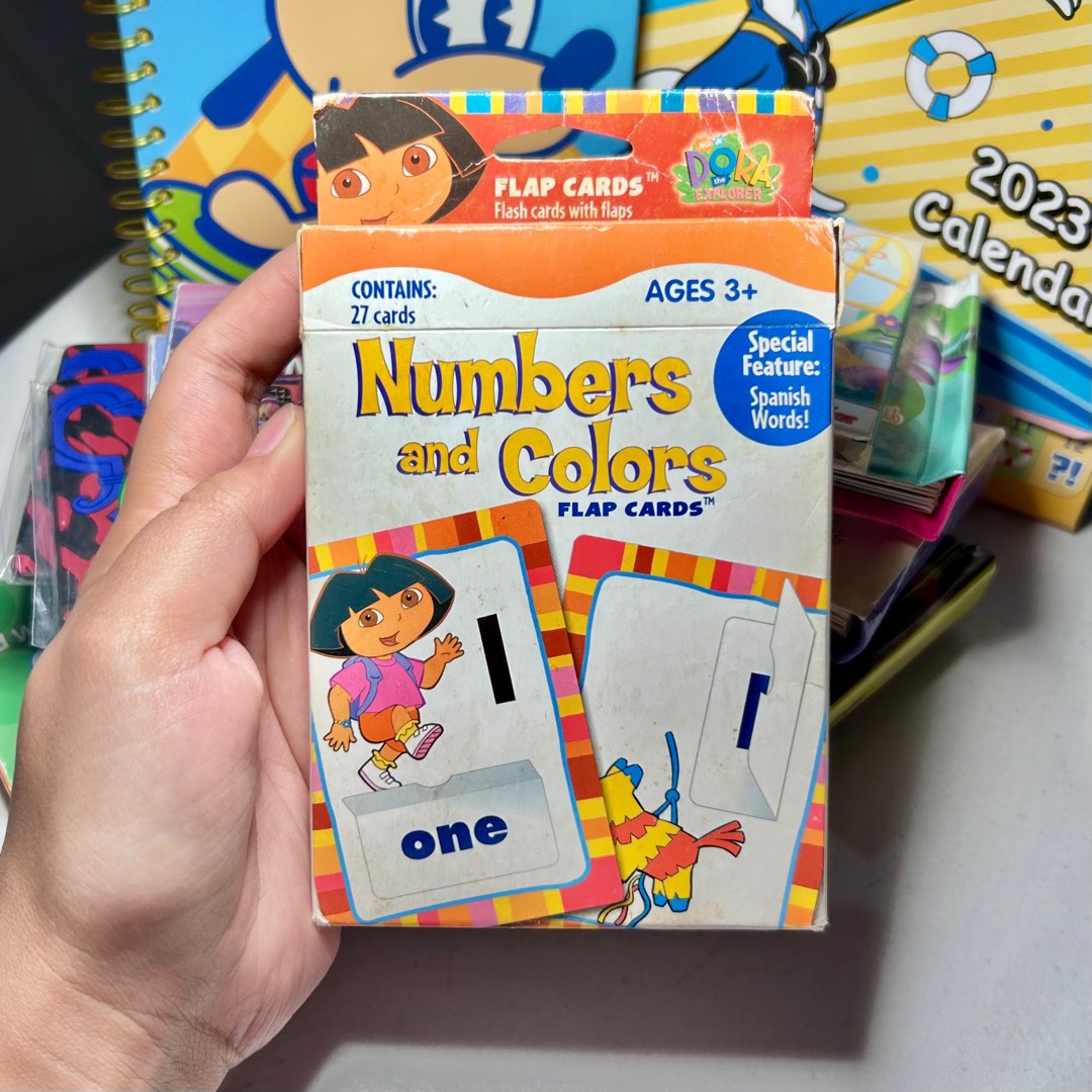 Numbers and Colors Flap Cards Dora The Explorer, Hobbies & Toys, Books ...
