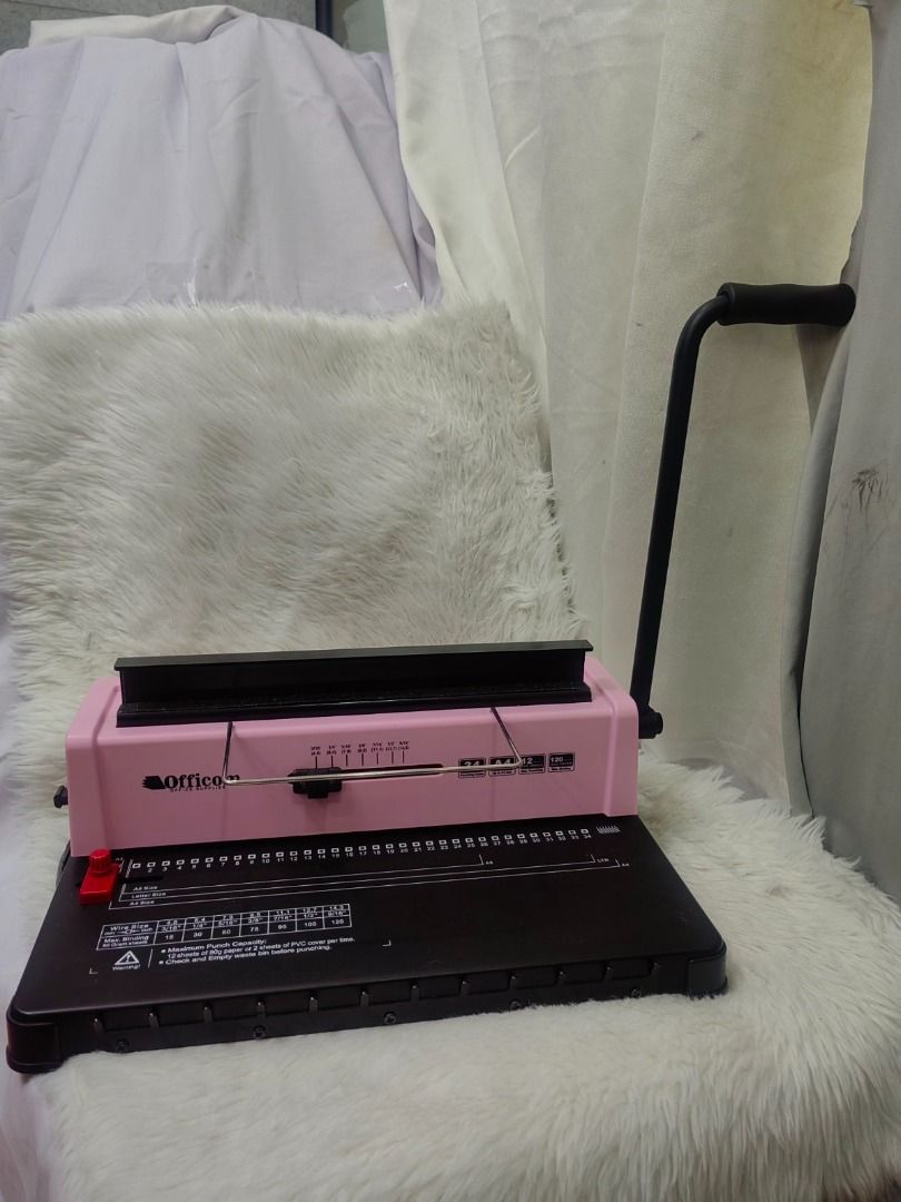 Officom Wire Binding Machine STD12A A4 Size 34 Hole Punched Sheets ...