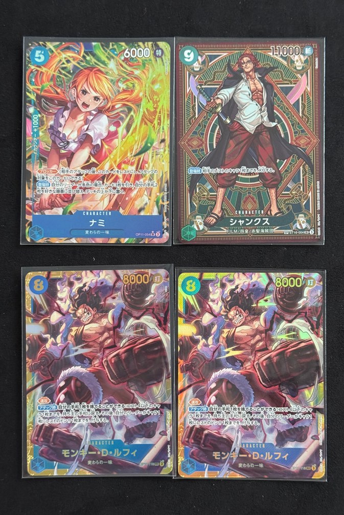 Op11 - Nami AA, Luffy SEC, Shanks SP And booster box, Hobbies & Toys ...