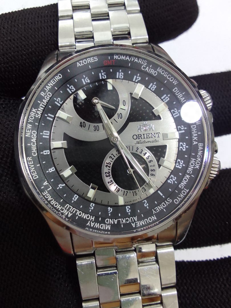 Orient World Time Automatic Watch Ref.: FA05-C1 with Power Reserve ...