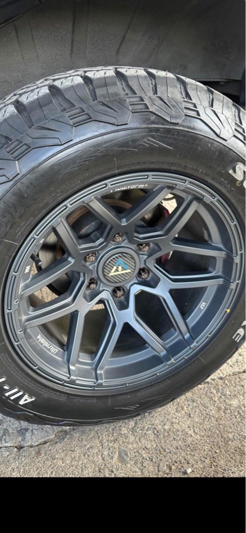 Orig VLF LP 158 flowform lightweight mags Sumaxx AT 2023 DOT 265/65/17 ...