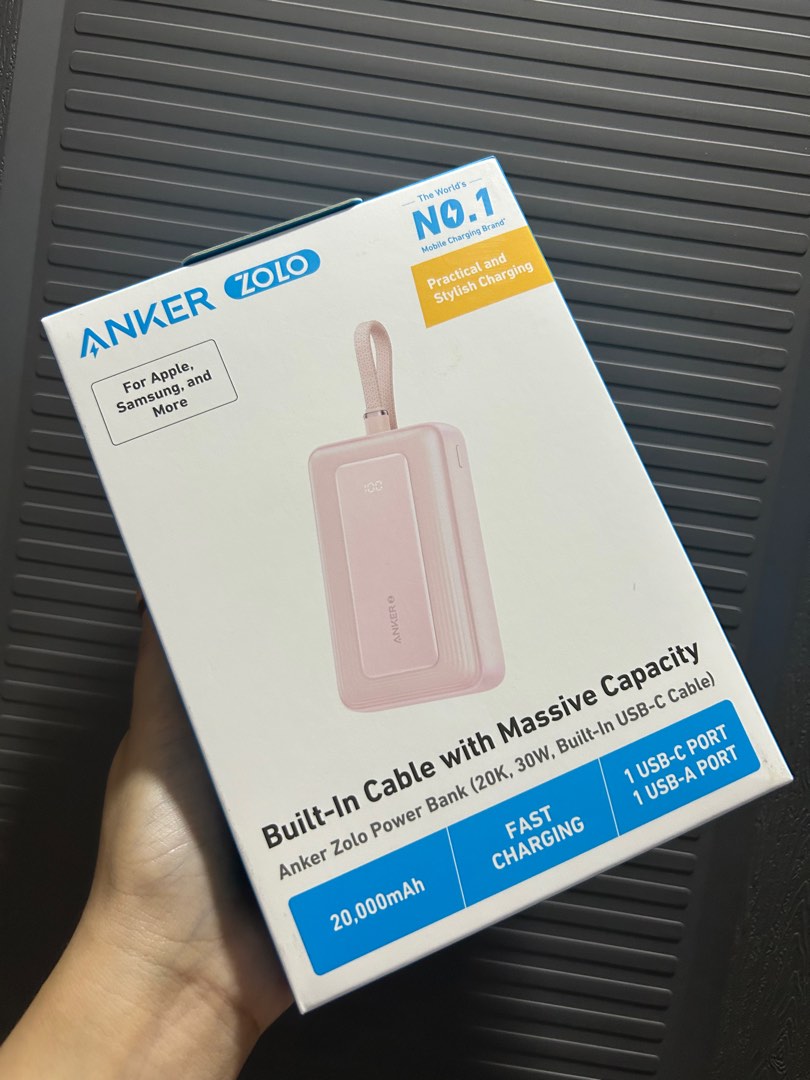 Original & Sealed Anker Zolo 20000mAh powerbank - Pink, Mobile Phones ...
