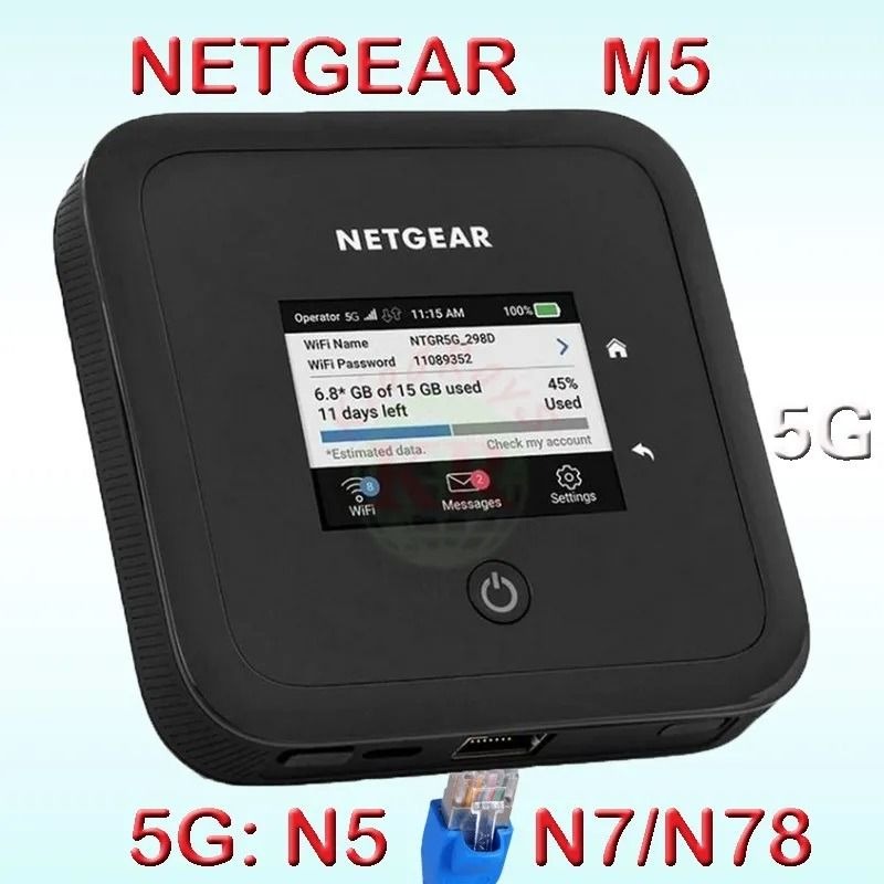 Original Netgear Nighthawk 5G WiFi 6 Mobile Router Hotspot Pro (MR5100 ...