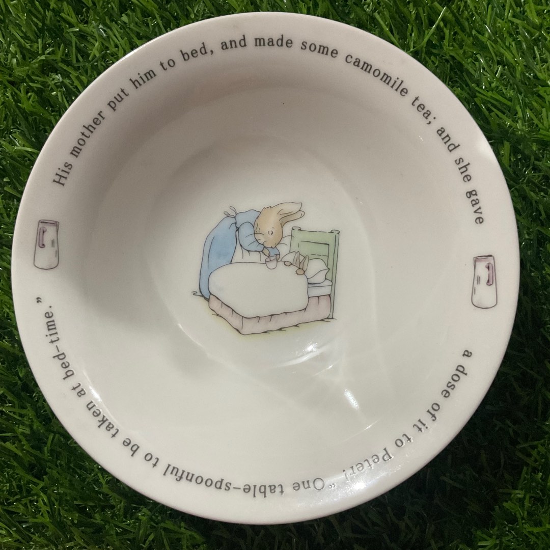 D51 Peter Rabbit Beatrix Potter F.W. & Co. Ceramic Rice Soup Dessert ...