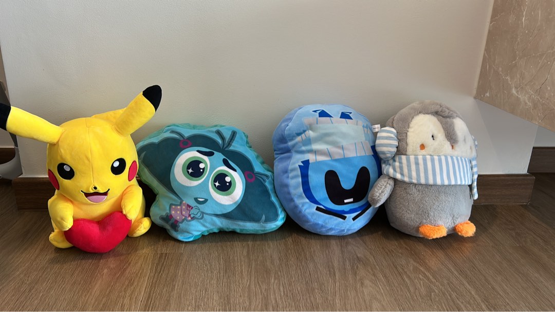Pikachu, Inside Out & Penguin Soft Toys, Hobbies & Toys, Toys & Games ...