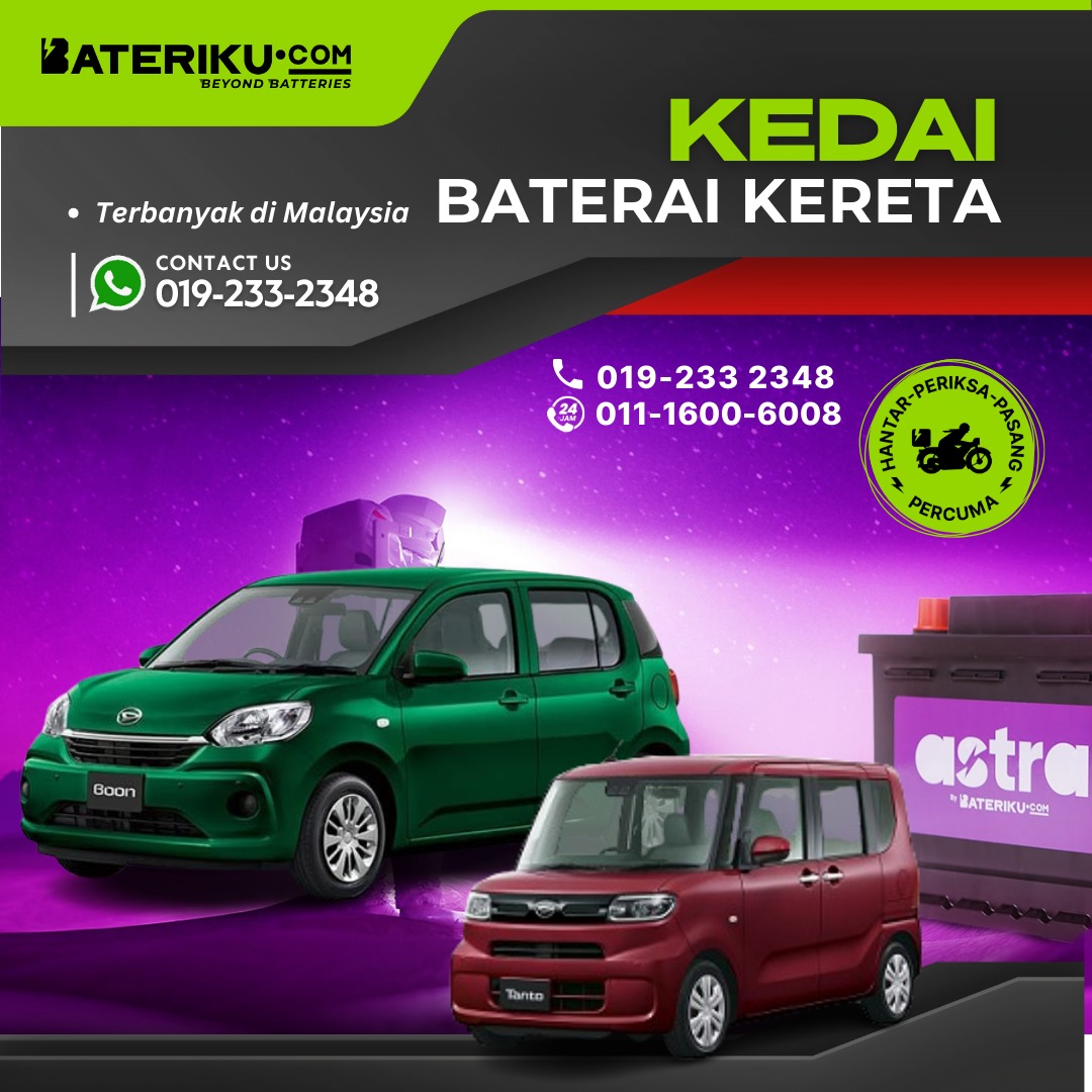 Pilihan Artis! Penghantaran Bateri Kereta Daihatsu Percuma 24 Jam ...