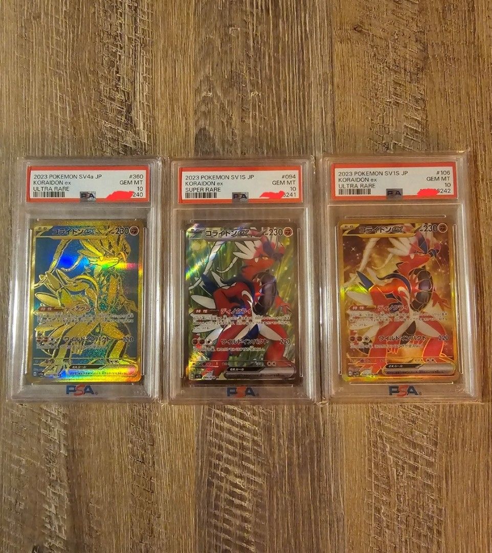 Pokemon TCG Jpn PSA 10 Sequential Koraidon Ex Full Arts, Hobbies & Toys ...