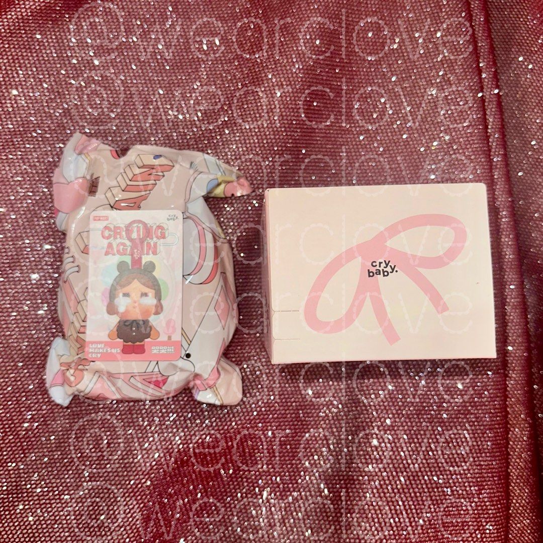 POP MART CRYBABY Crying Again BEAR LOVE MAKES US CRY - Vinyl Face Plush ...