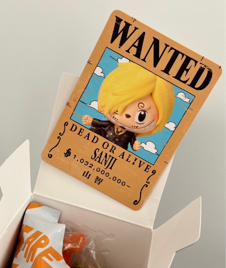 POPMARK LABUBU THE MONSTERS ONE PIECE DEAD OR ALIVE SANJI, Hobbies ...