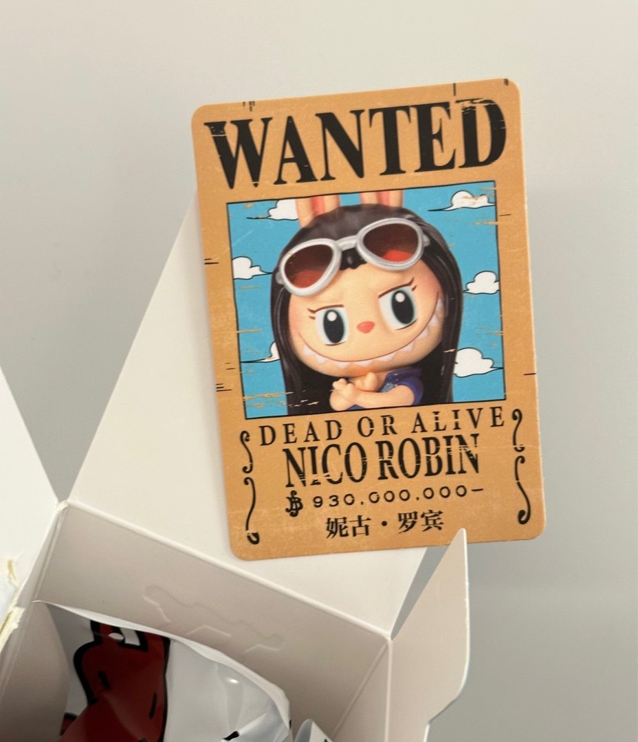 POPMARK LABUBU THE MONSTERS ONE PIECE DEAD OR ALIVE NICO ROBIN, Hobbies ...