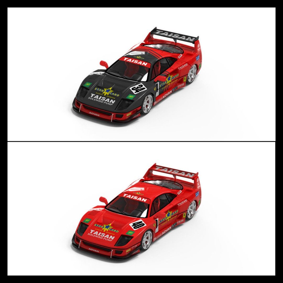 Preorders 1/64 Supcar F40 GT Racing Specs Advan Red, Hobbies & Toys, Toys & Games on Carousell