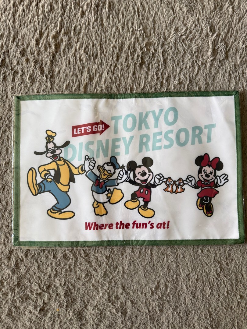Rare Tokyo Disney Mat, Hobbies & Toys, Memorabilia & Collectibles ...