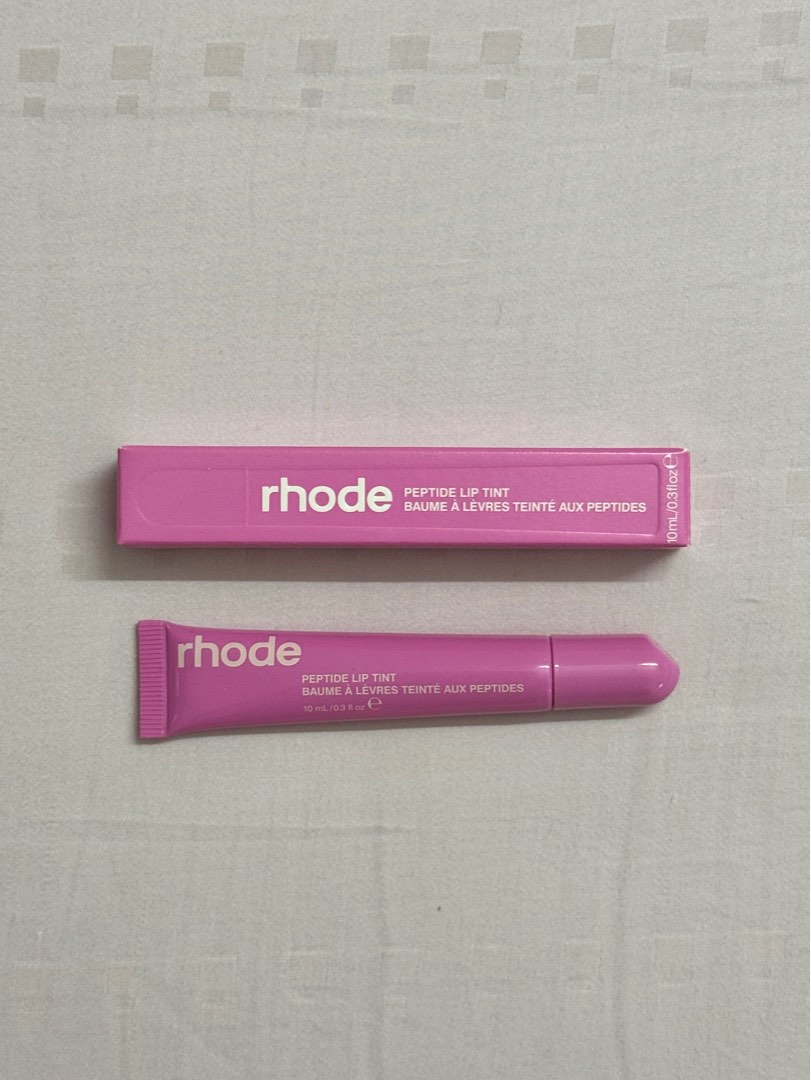 rhode limited edition peptide lip tint shortcake, Beauty & Personal ...