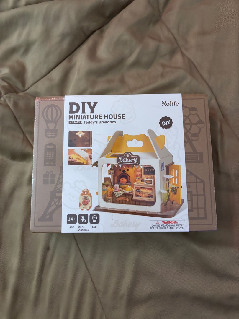 rolife diy miniature house - teddy's breadbox ds033, Hobbies & Toys, Stationery & Craft ...