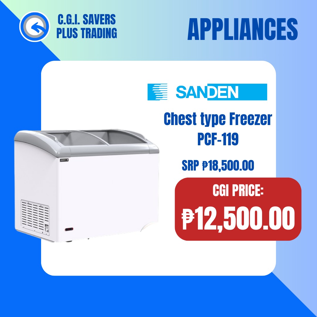 SANDEN CHEST TYPE FREEZER, TV & Home Appliances, Kitchen Appliances ...