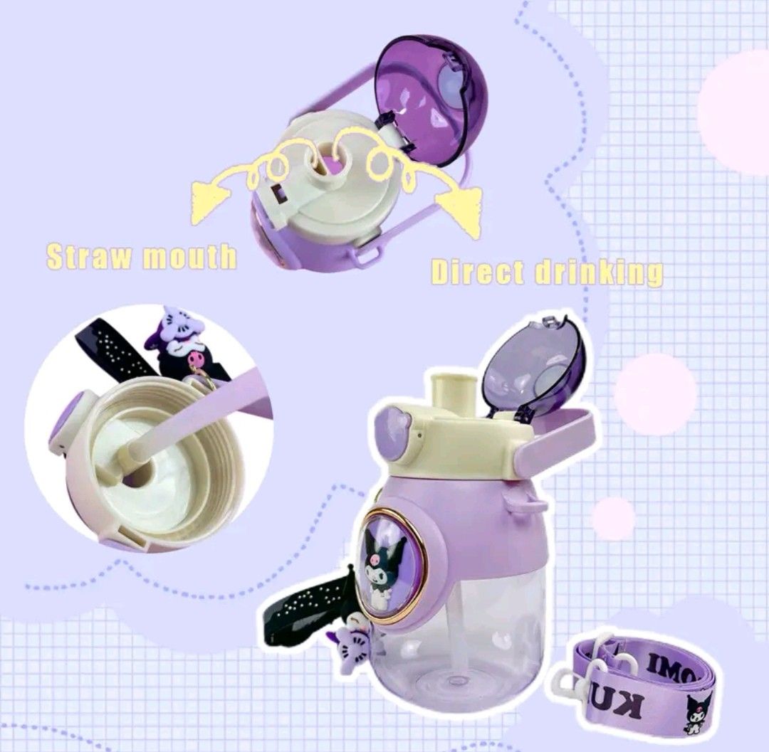 Sanrio 820ML Water Bottles, Babies & Kids, Going Out, Other Babies Going Out Needs on Carousell