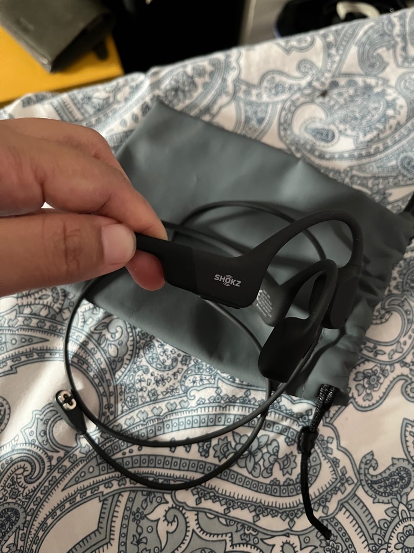 Shokz mini openrun black bone conduction, Audio, Headphones & Headsets ...
