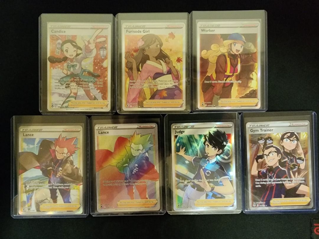 Silver Tempest Pokemon Trainer Cards (Candice #189, Furisode Girl #190 ...