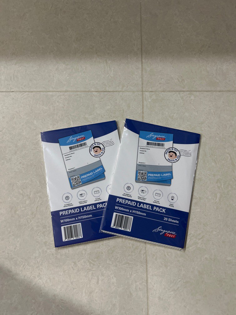 singpost prepaid labels 20pcs pack, Hobbies & Toys, Memorabilia ...