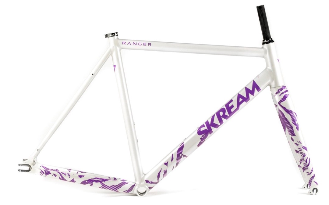 Skream violet frameset full bike track fixie fix gear frame , Sports ...