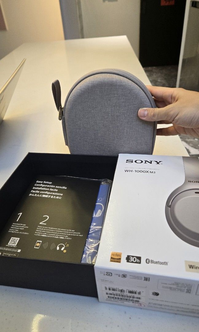 Sony WH-1000X M3 Noise Canceling Headphones (Full Set+ Comes with Box ...