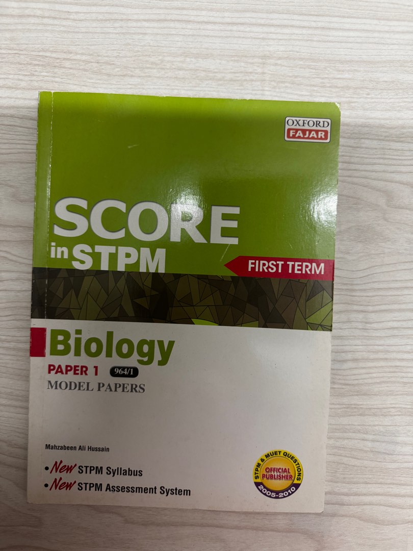 STPM TERM 1 Biology Model Papers, Hobbies & Toys, Books & Magazines ...