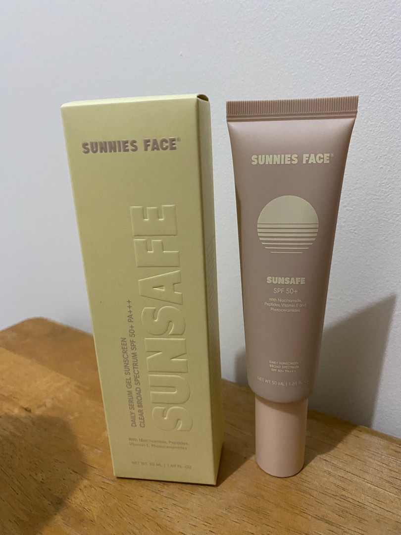 Sunnies Face Sunsafe 50ml with niacinamide vitamin e. Sunscreen. Never ...