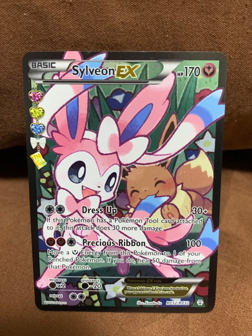 Sylveon ex fa/ sylveon ex / flareon ex radiant collection set, Hobbies ...