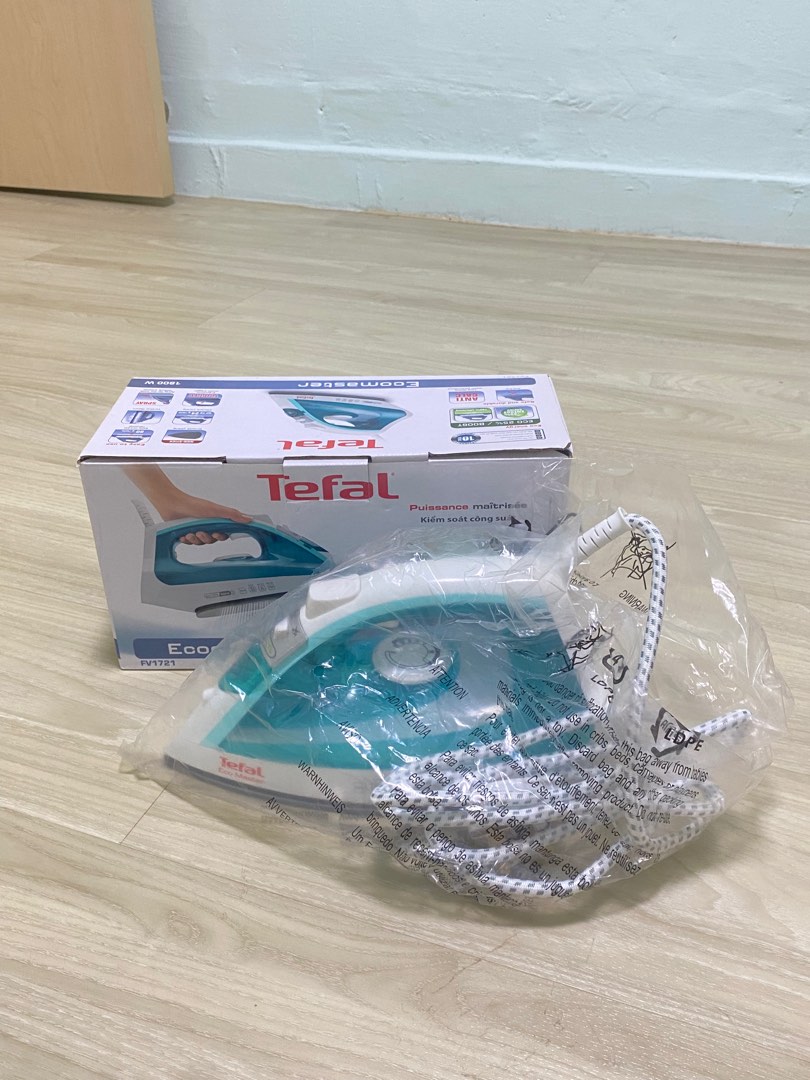 Tefal Iron Ecomaster FV1721 Blue/White, TV & Home Appliances, Irons ...