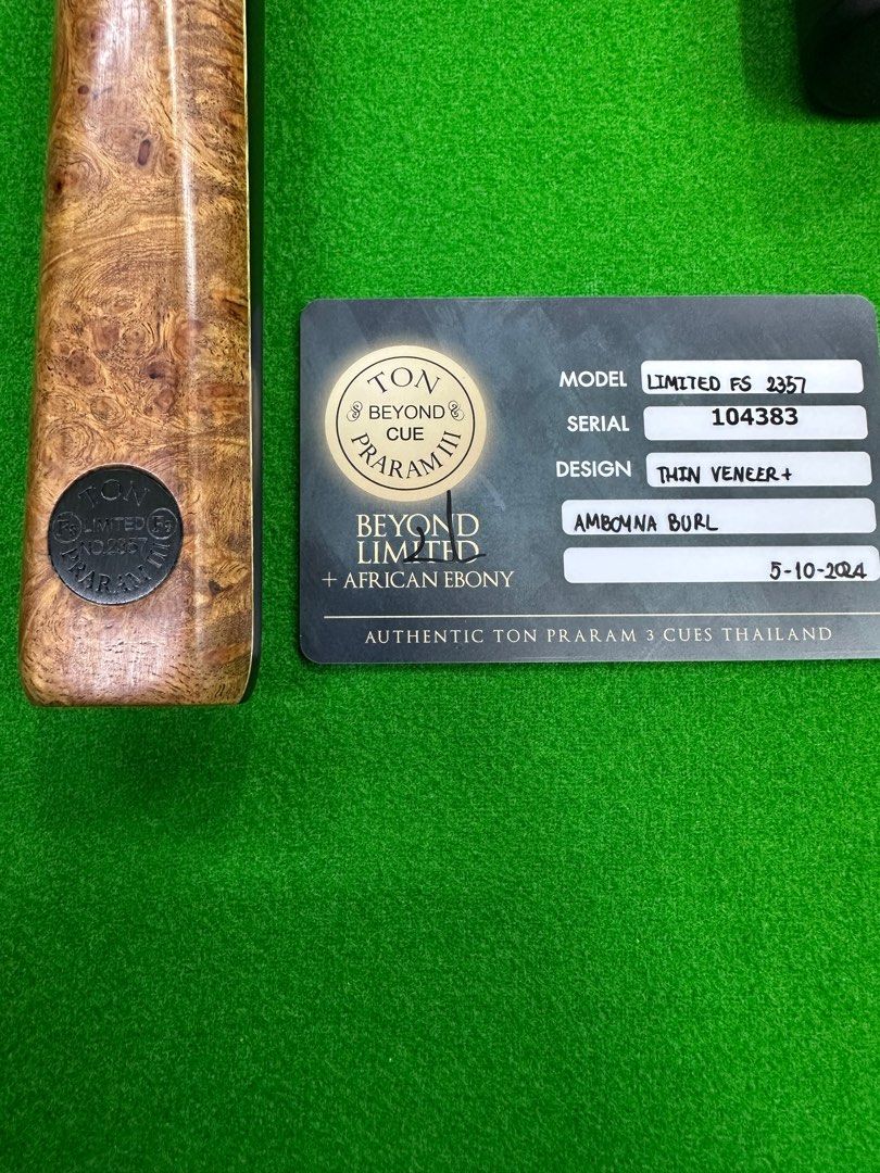 Ton Praram III Snooker Cues, Sports Equipment, Sports & Games ...