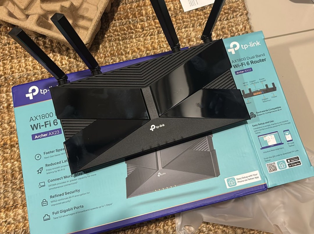 TPLink AX1800 Dual Band WiFi 6 Router Archer AX23, Computers & Tech ...