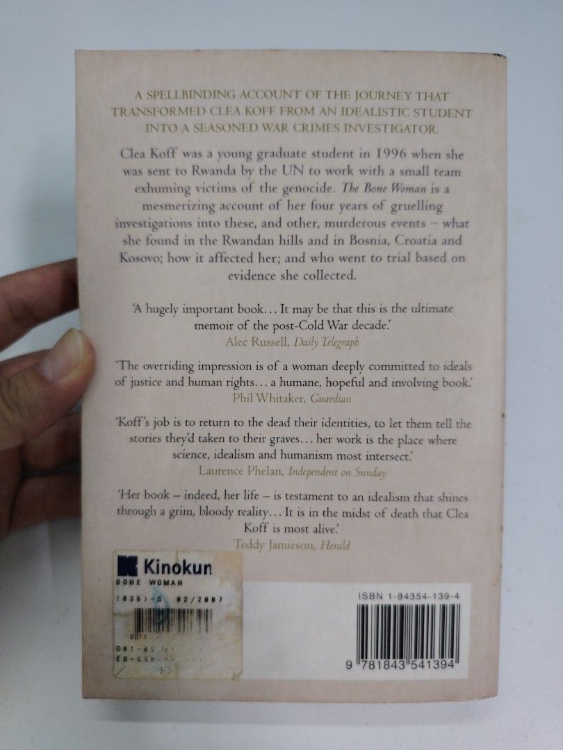 [Used] [Rare] The Bone Woman by Clea Koff (Nonfiction > Biography ...