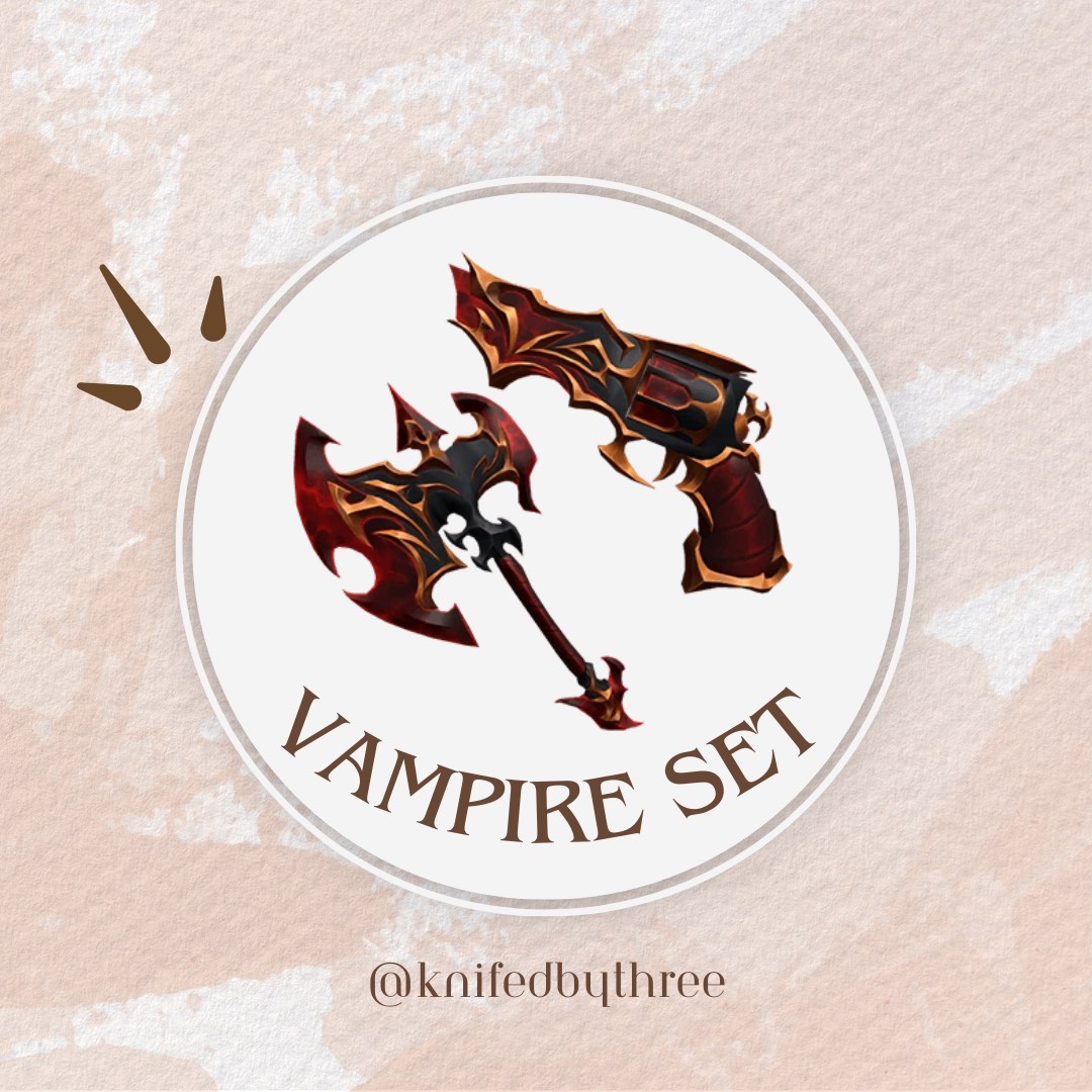 VAMPIRE SET ROBLOX MM2, Video Gaming, Gaming Accessories, In-Game ...