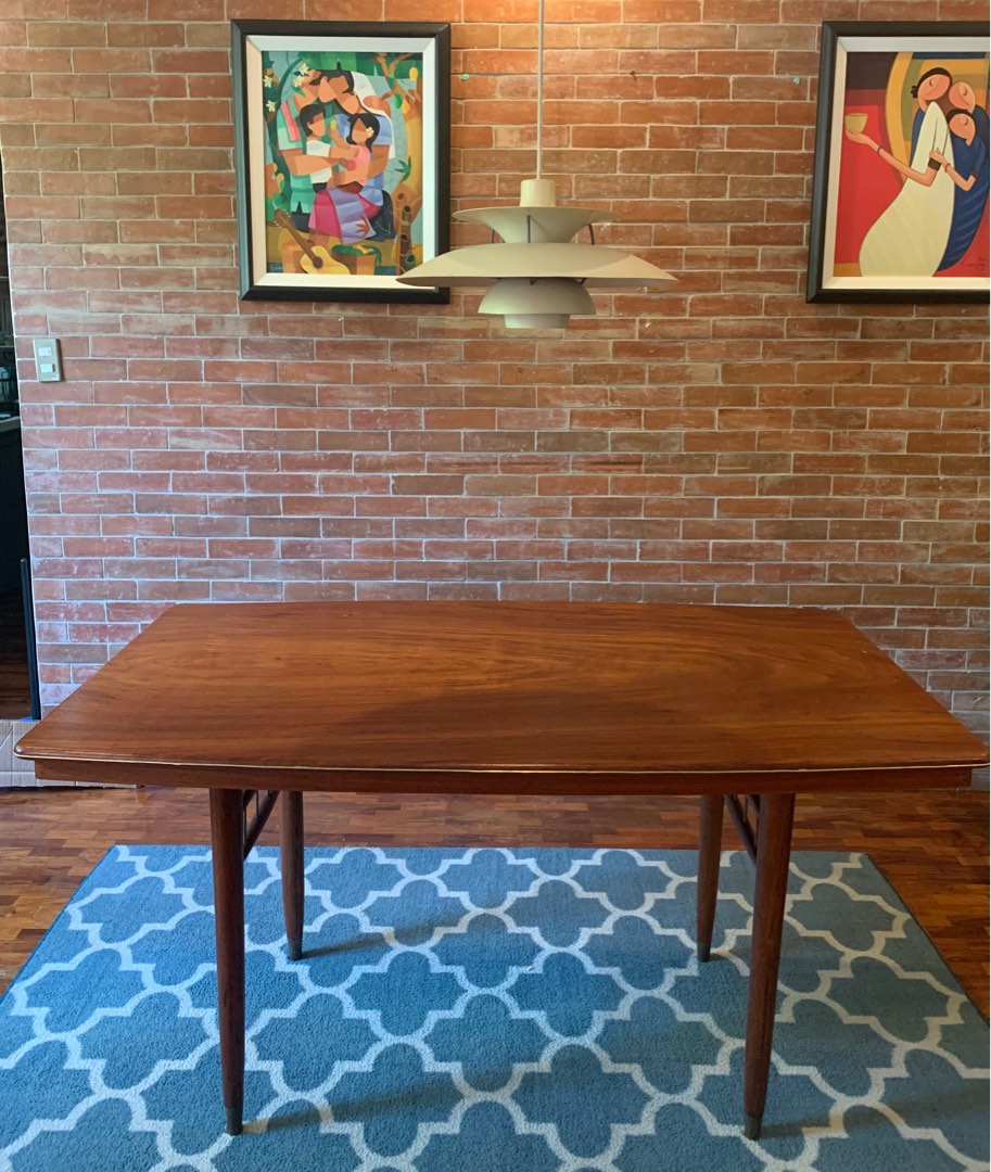 Vintage Narra Dining Table, Furniture & Home Living, Furniture, Tables ...
